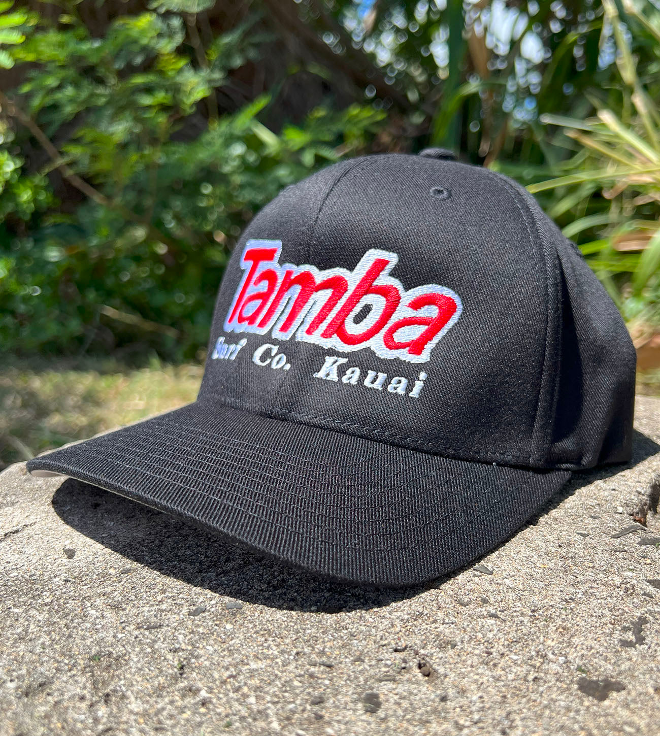 Surf Co Fitted Hat - Black L/XL – Tamba Surf Company