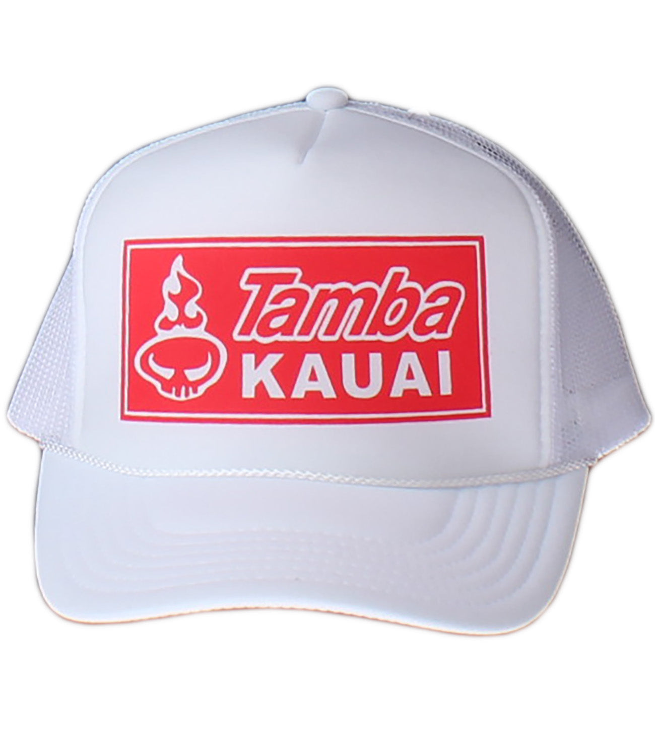 Patches Trucker Hat - White/Red – Tamba Surf Company