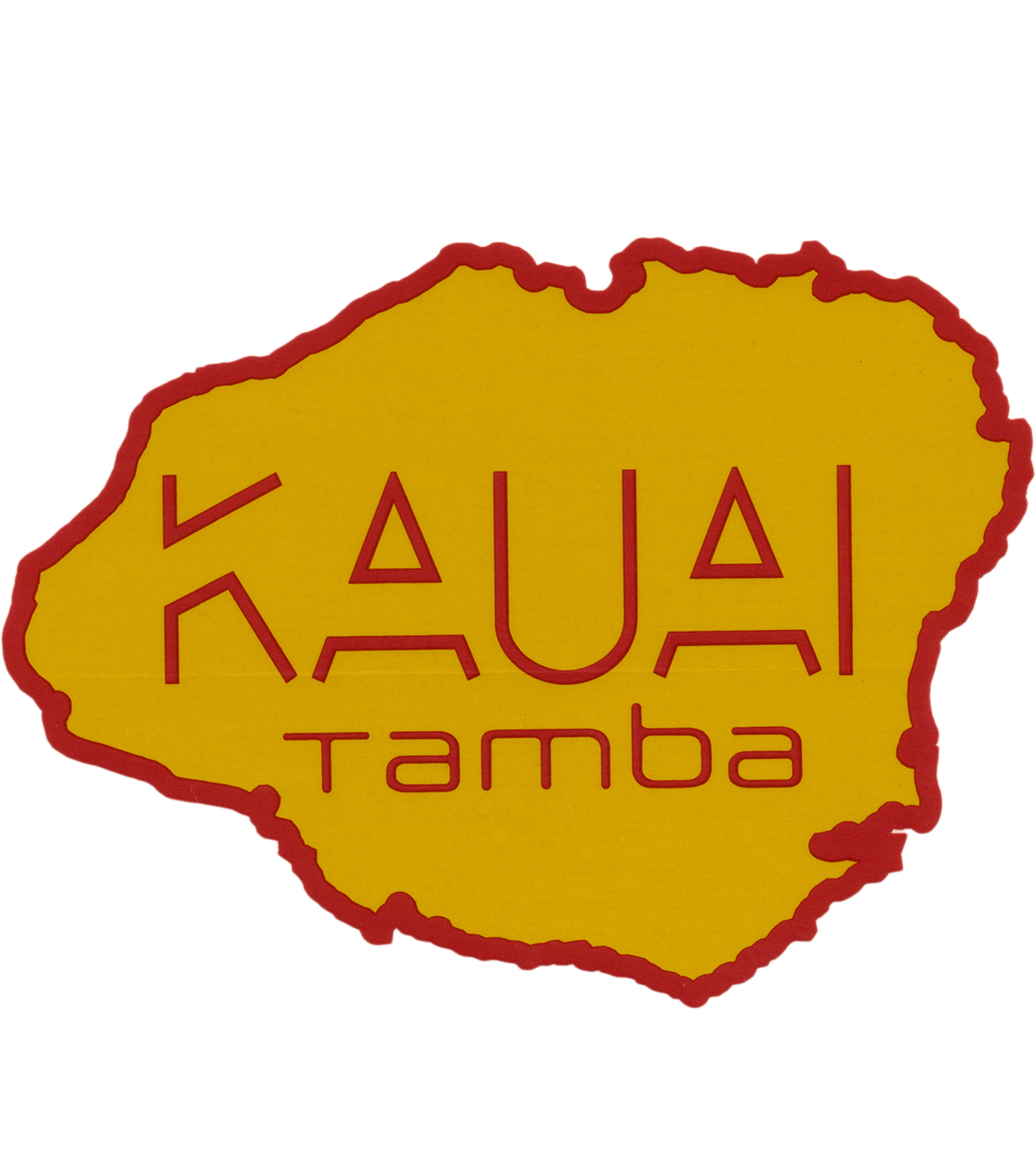 Tamba Island Outline Sticker 6.5 x 5 – Tamba Surf Company